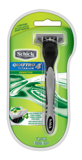 Cuchillas de afeitar Schick Quattro4 Titanium | Schick Colombia